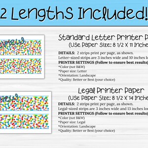 Bulletin Board Border in Confetti Print, Printable Trim for Classroom ...