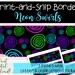 Printable Neon Swirls Pattern Bulletin Board Border for Classroom ...