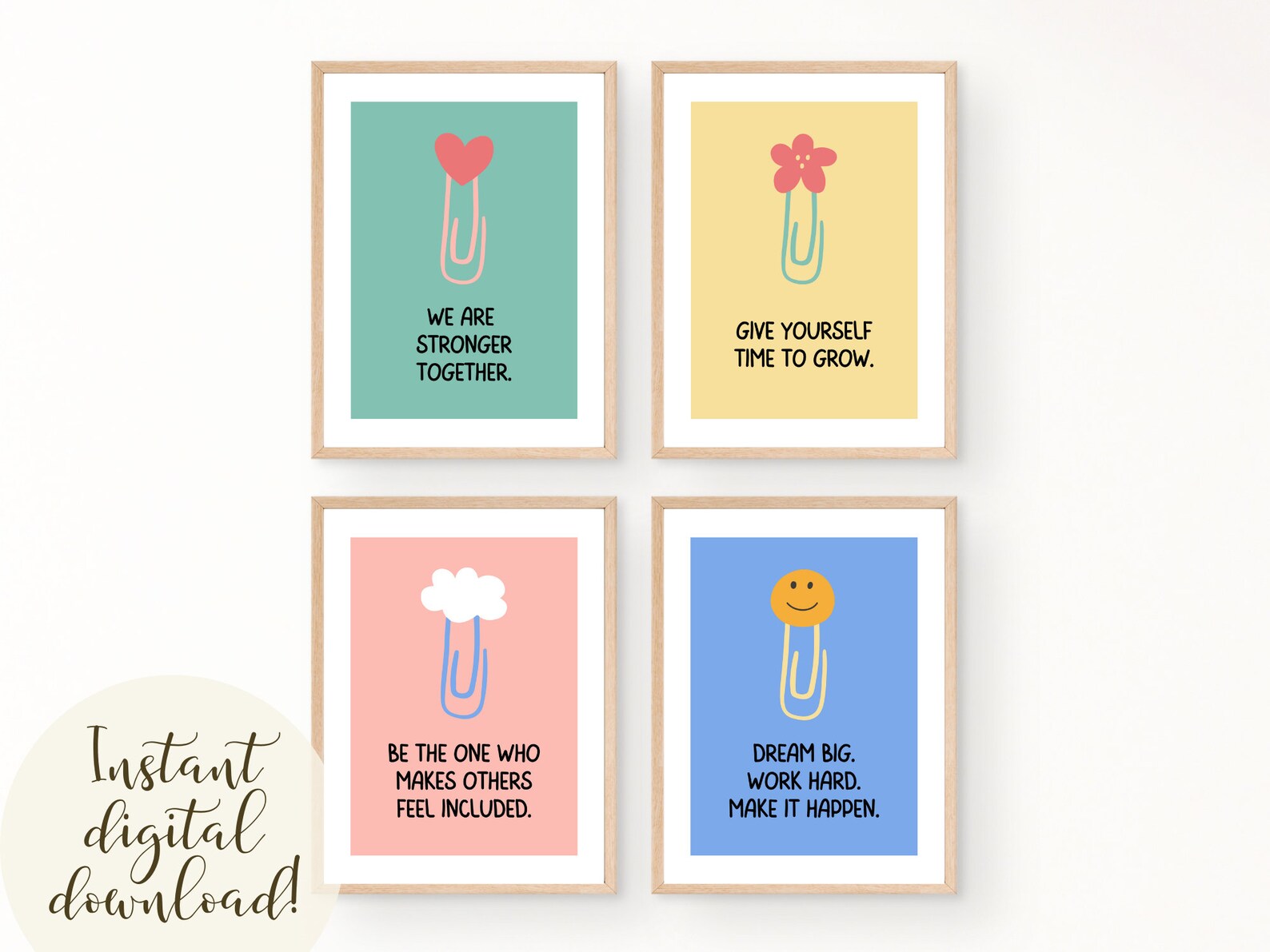 Classroom Motivational Posters Set Printable Posters for - Etsy