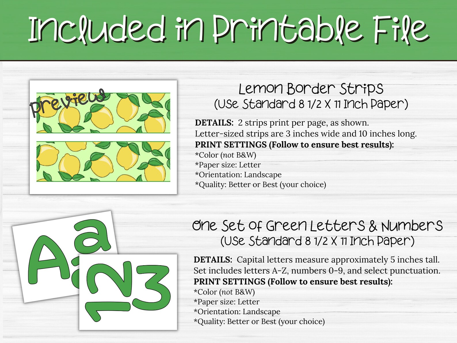 Printable Bulletin Board Letters and Border Set Squeeze the - Etsy