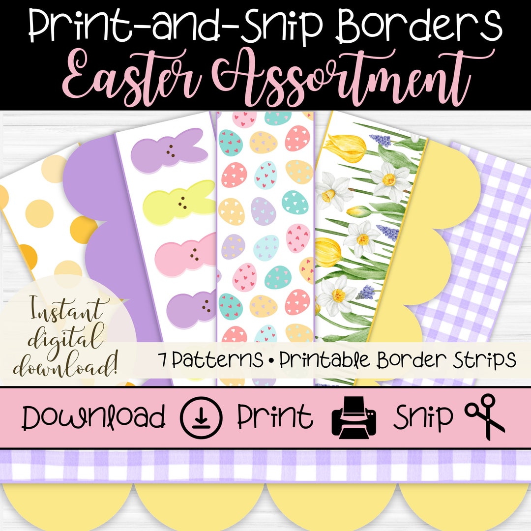 Easter Bulletin Board Borders | Easter Classroom Display | Printable ...