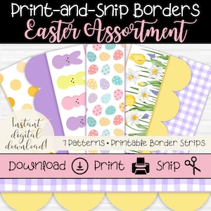 Easter Bulletin Board Borders | Easter Classroom Display | Printable ...