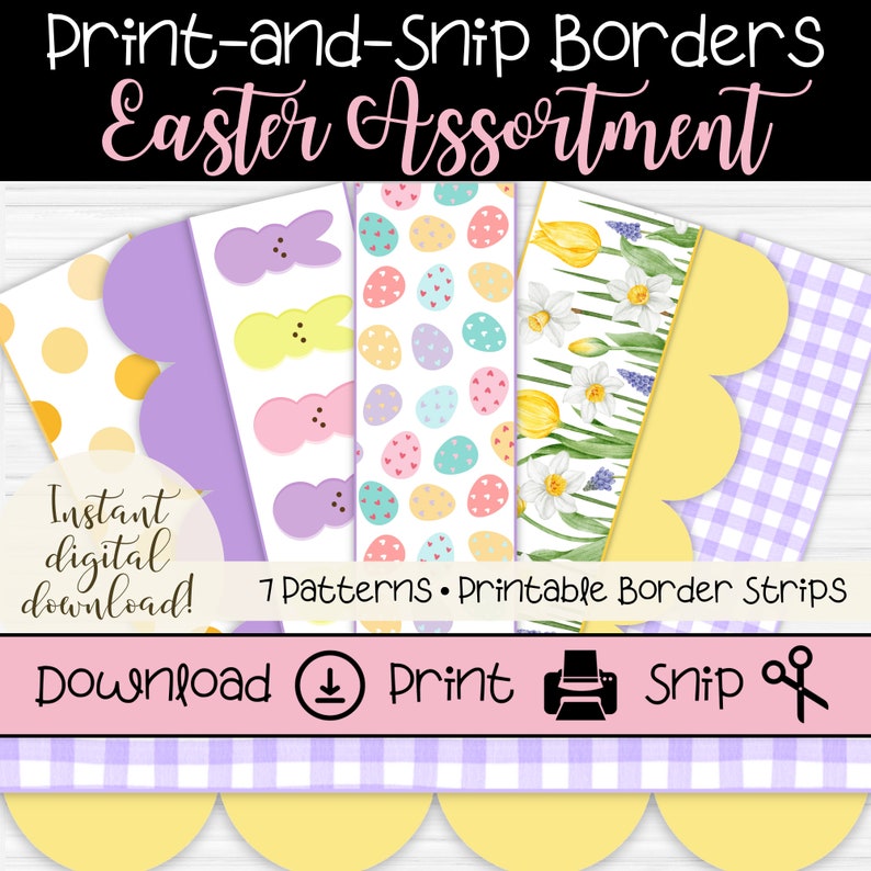 Easter Bulletin Board Borders | Easter Classroom Display | Printable ...