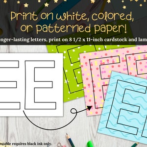 Big Printable Bulletin Board Letters for Teacher's Classroom, DIY Signs ...