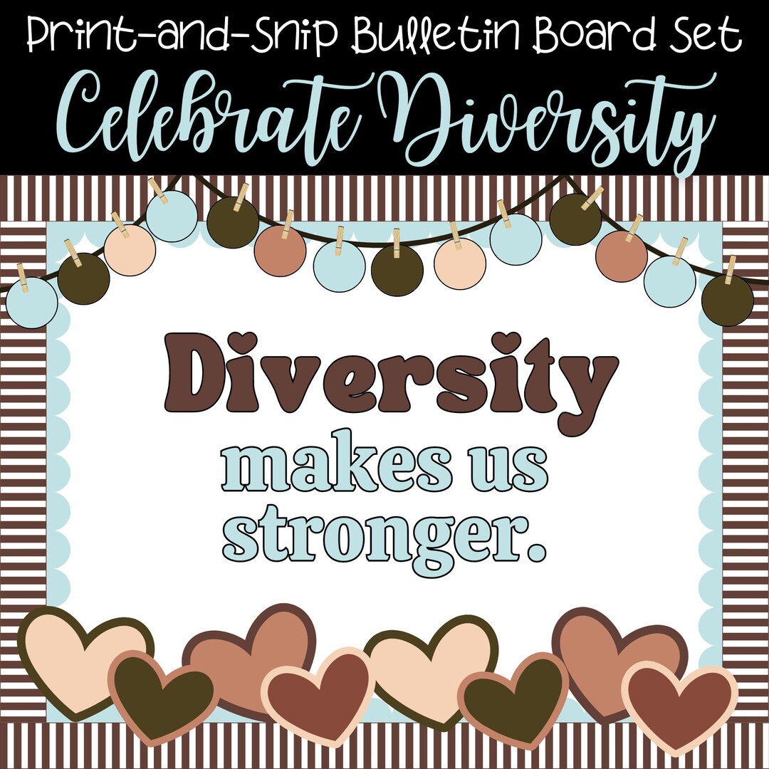 Diversity Bulletin Board Kit | Multicultural Classroom Decor | Diverse ...