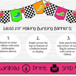 Classroom Bulletin Board Kit | Neon High-top Sneakers Theme | Customize ...