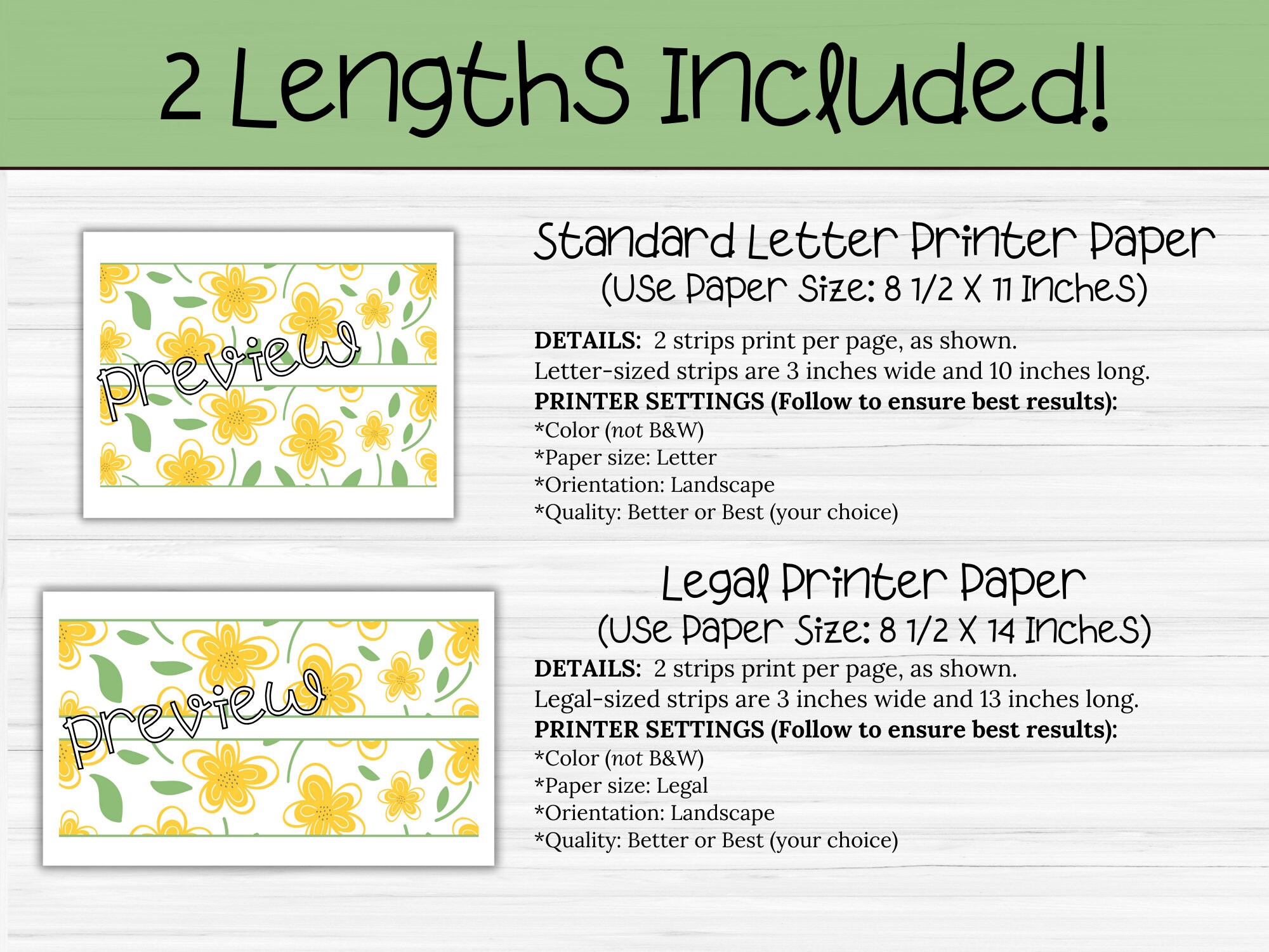 Yellow Floral Bulletin Board Border Printable Classroom Border Strips ...