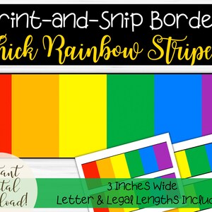 Bulletin Board Border | Rainbow Stripes Theme | Primary Colors ...