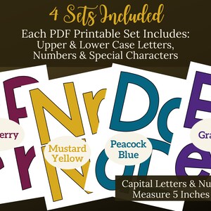 Printable Bulletin Board Letters | Printable Letter Sets for Teachers ...