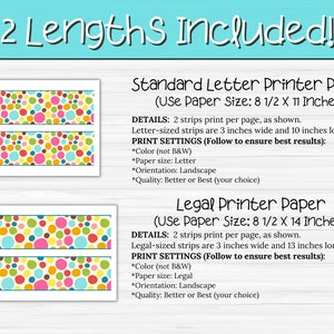 Bright Polka Dots Bulletin Board Border | Printable Trim for Classroom ...