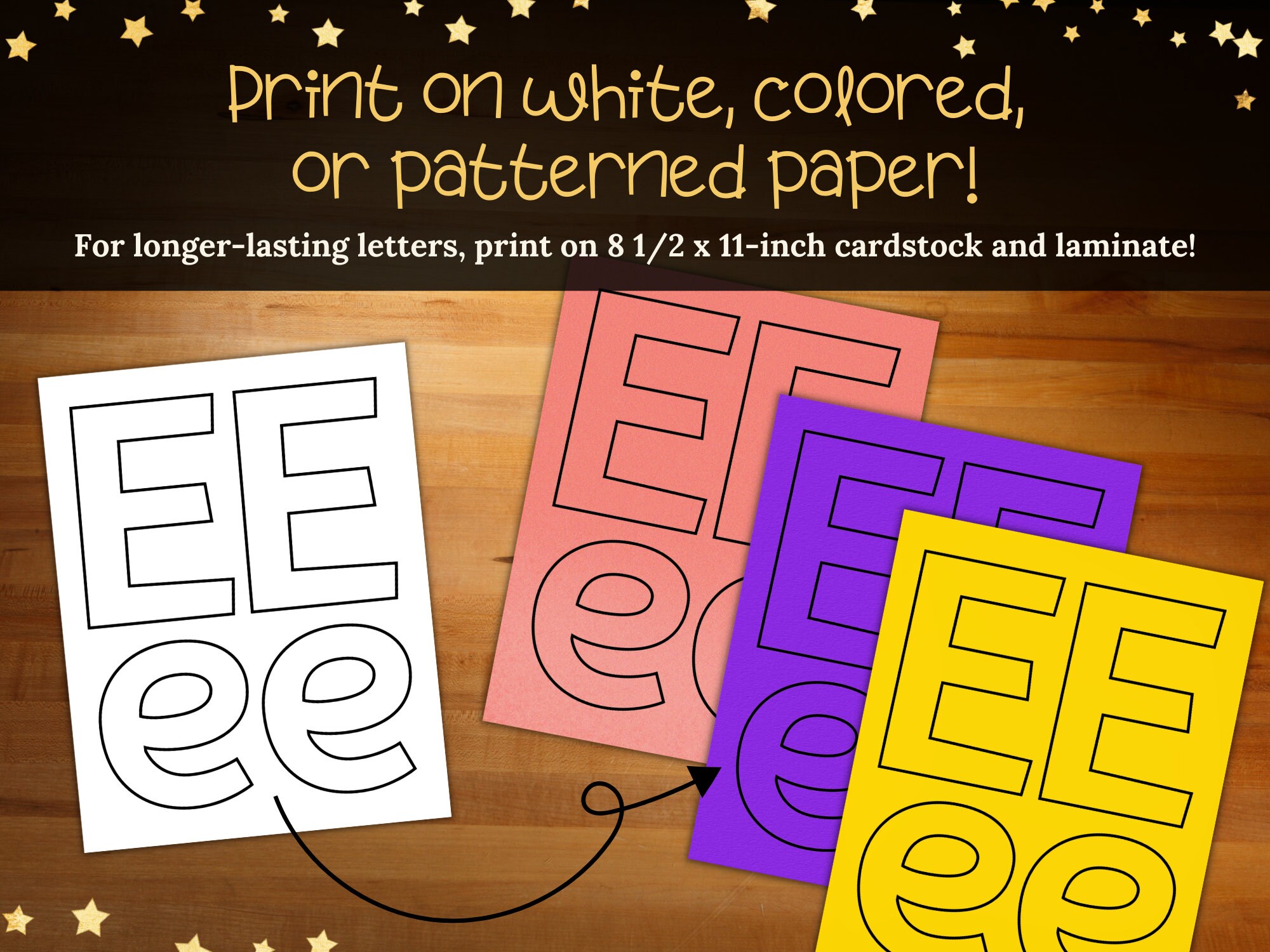 Bulletin Board Letter Sets Bundle Printable Letters for Signs & Banners ...