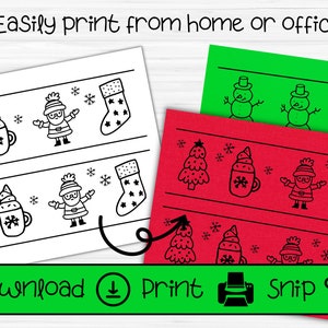 Winter Doodles Bulletin Board Border Strips | Black Ink Printable ...