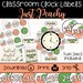 Clock Labels for Elementary Classroom Peach Theme Learning to Tell Time ...