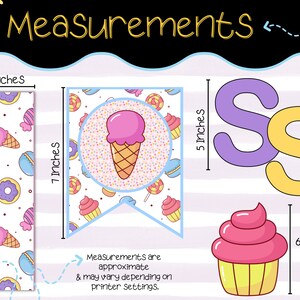 Sweets Bulletin Board Set, Printable Classroom Display Kit, Letters ...