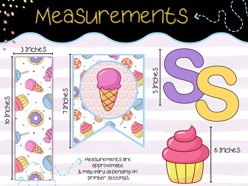 Sweets Bulletin Board Set, Printable Classroom Display Kit, Letters ...