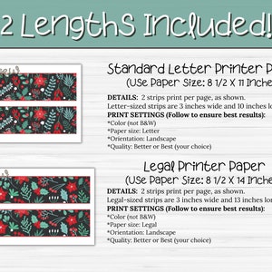 Poinsettias and Holly Bulletin Board Border, Printable Trim for Teacher ...