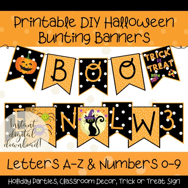 Orange Bunting - Etsy