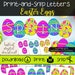 Printable Easter Egg Letter Sets for Bulletin Boards, Holiday Party ...