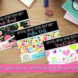 Bright Bulletin Board Letters | Printable Letter Sets for Teachers ...