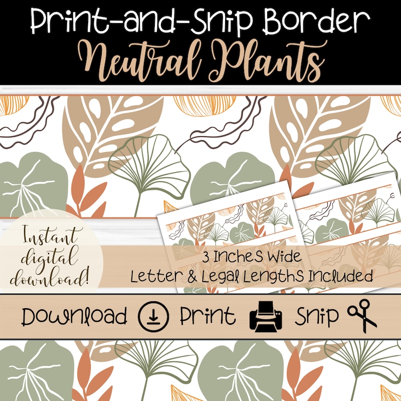 Neutral Classroom Borders - Etsy
