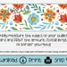 Printable Floral Folk Art Patterned Border and Blue Letter Set for ...