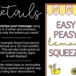 Lemon Themed Classroom Door Decor Kit | Small Bulletin Board Idea ...