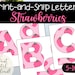 Strawberry Bulletin Board Letters | Printable Letter Set for Teachers ...