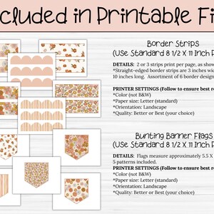 Cottagecore Bulletin Board Set, Printable Borders & Bunting Flags, for ...