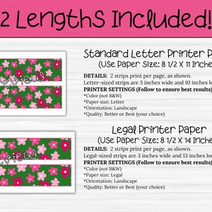 Pink Floral Bulletin Board Border, Printable Classroom Decor (digital ...