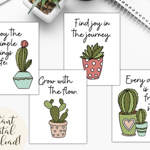 Succulent & Cactus Classroom Posters | Cute Growth Mindset Sayings ...