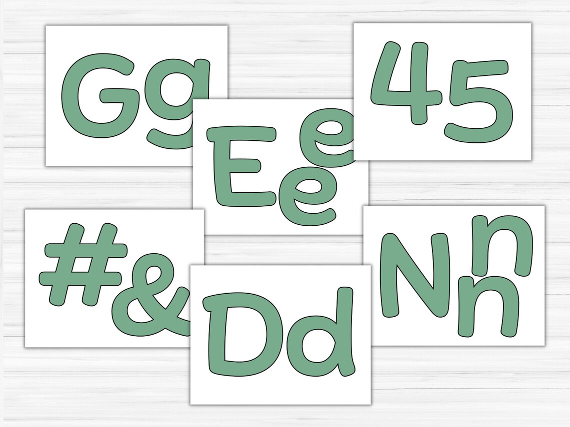 Classroom Bulletin Board Borders and Letters Watercolor - Etsy