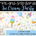 Ice Cream Party Bulletin Board Border Strips Printable Trim for ...