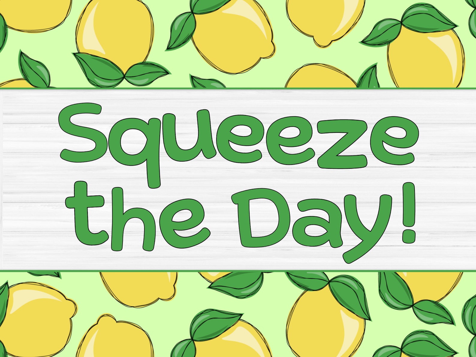 Printable Bulletin Board Letters and Border Set Squeeze the - Etsy