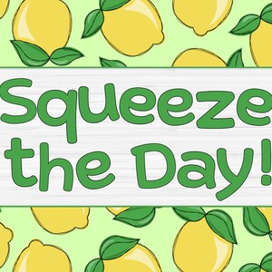 Printable Bulletin Board Letters and Border Set Squeeze the - Etsy