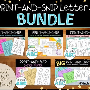 Bulletin Board Letter Sets Bundle | Printable Letters for Signs ...