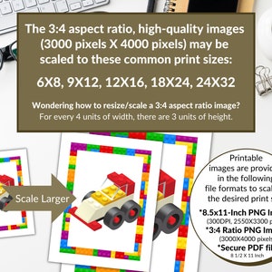 Kids Building Blocks Prints Kids Bedroom & Playroom Digital Prints ...