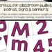 Plum Purple Bulletin Board Letters Printable Letters for Classroom ...