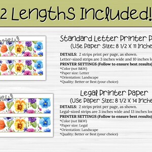 Printable Bulletin Board Border in Spring Garden Botanicals Print ...