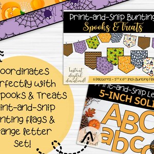 Spooks & Treats Bulletin Board Border Strips | Printable Fall Borders ...
