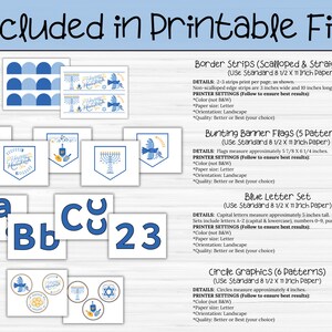Hanukkah Bulletin Board Theme Set | Printable Happy Hanukkah Borders ...