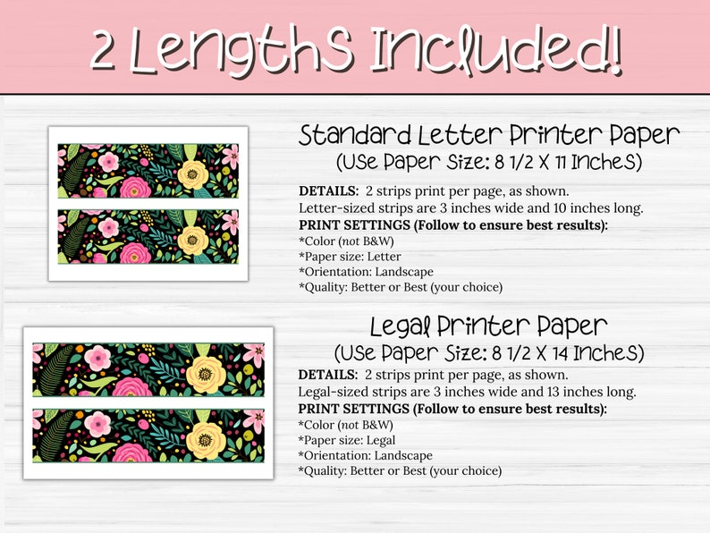 Floral Bulletin Board Border Pink Floral Theme Printable Border Strips ...