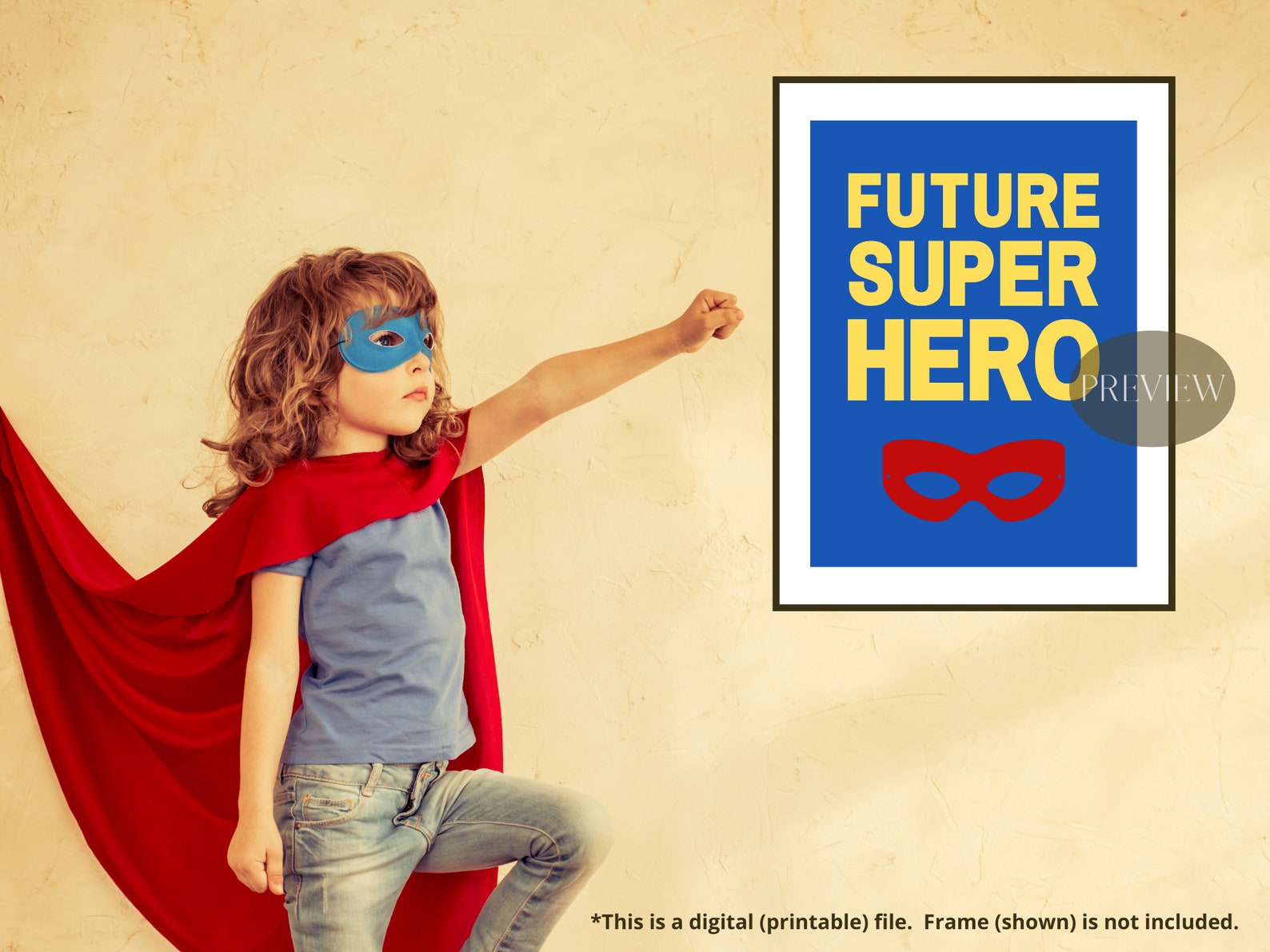 Future Superhero Digital Print for Kids Bedroom or Playroom - Etsy