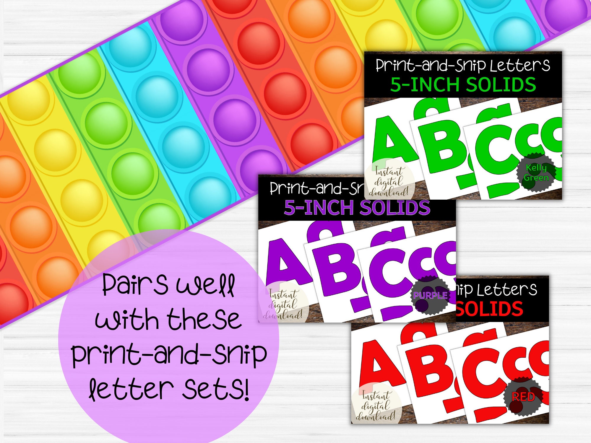 Printable Bubble Popper Bulletin Board Border Cute Classroom - Etsy