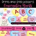 Valentine's Day Conversation Heart Letters Printable Conversation Candy ...