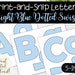Printable Classroom Bulletin Board Letter Set for Teachers Light Blue ...