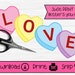Valentine's Day Conversation Heart Letters Printable Conversation Candy ...