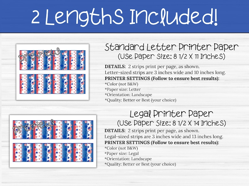 Patriotic Bulletin Board Border: USA Stripes, Stars (digital Download ...