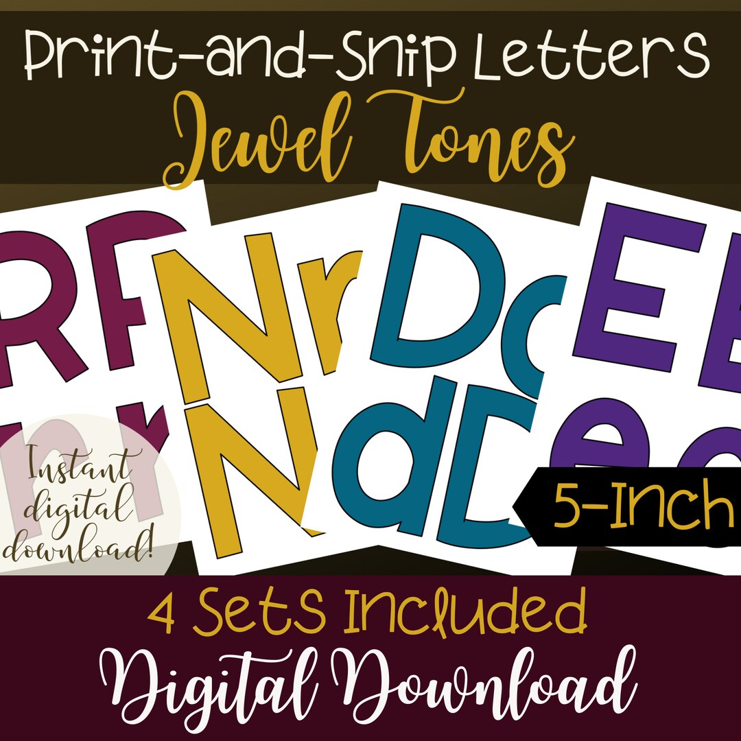 Printable Bulletin Board Letters | Printable Letter Sets for Teachers ...