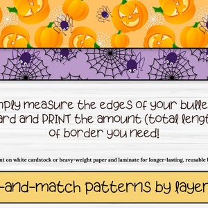 Halloween Bulletin Board Border Strips: Spooks & Treats Classroom Decor ...