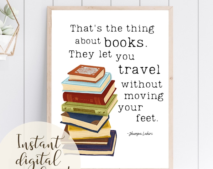 I Love to Read Poster - Library Decor, Bookstore Wall Art, Classroom ...